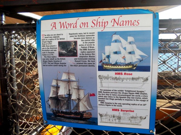 Photos aboard Master and Commander’s HMS Surprise. – Cool San Diego Sights!