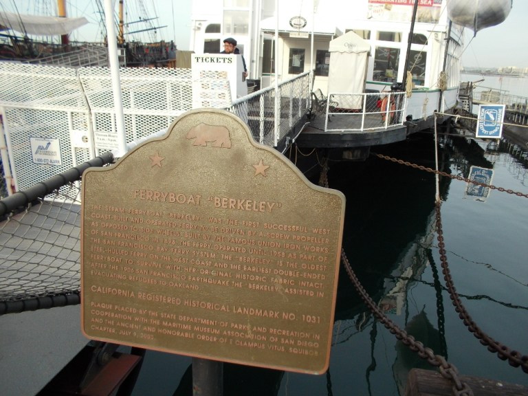 Photos aboard historic steam ferryboat Berkeley. – Cool San Diego Sights!
