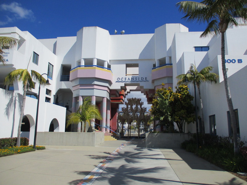 Fantastic architecture at Oceanside Civic Center. – Cool San Diego Sights!