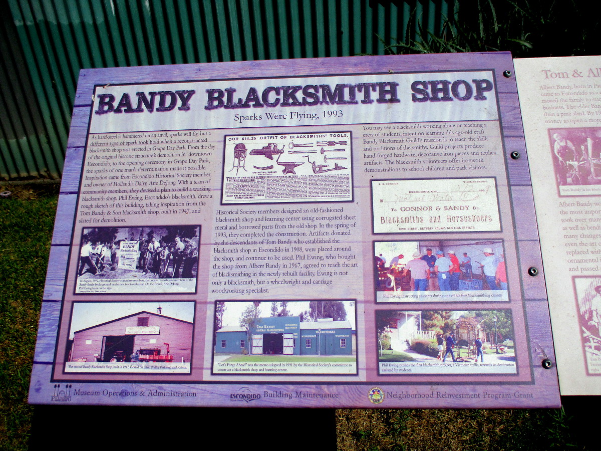 A look inside Escondido’s Blacksmith & Wheelwright Shop. – Cool San ...