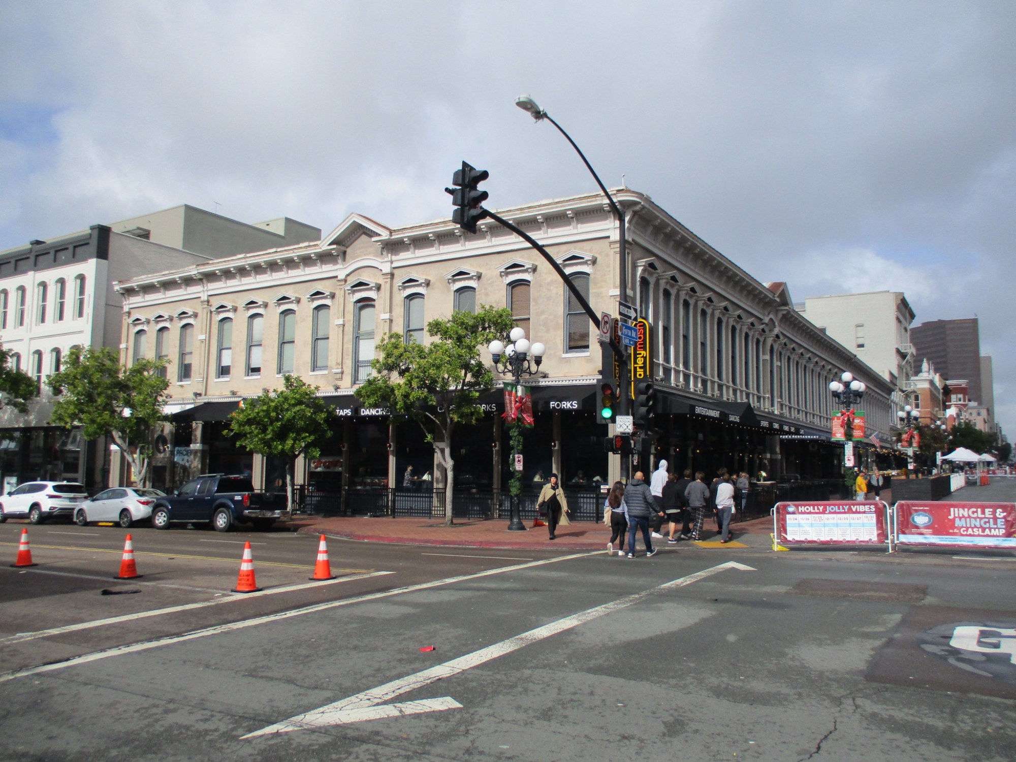 Three buildings in the Gaslamp: then and now. – Cool San Diego Sights!