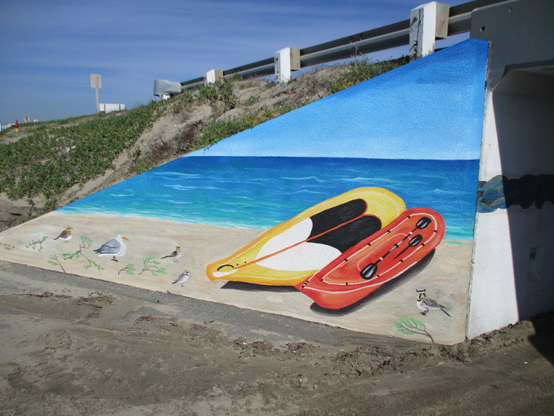 Mural at entrance to Silver Strand tunnel. – Cool San Diego Sights!