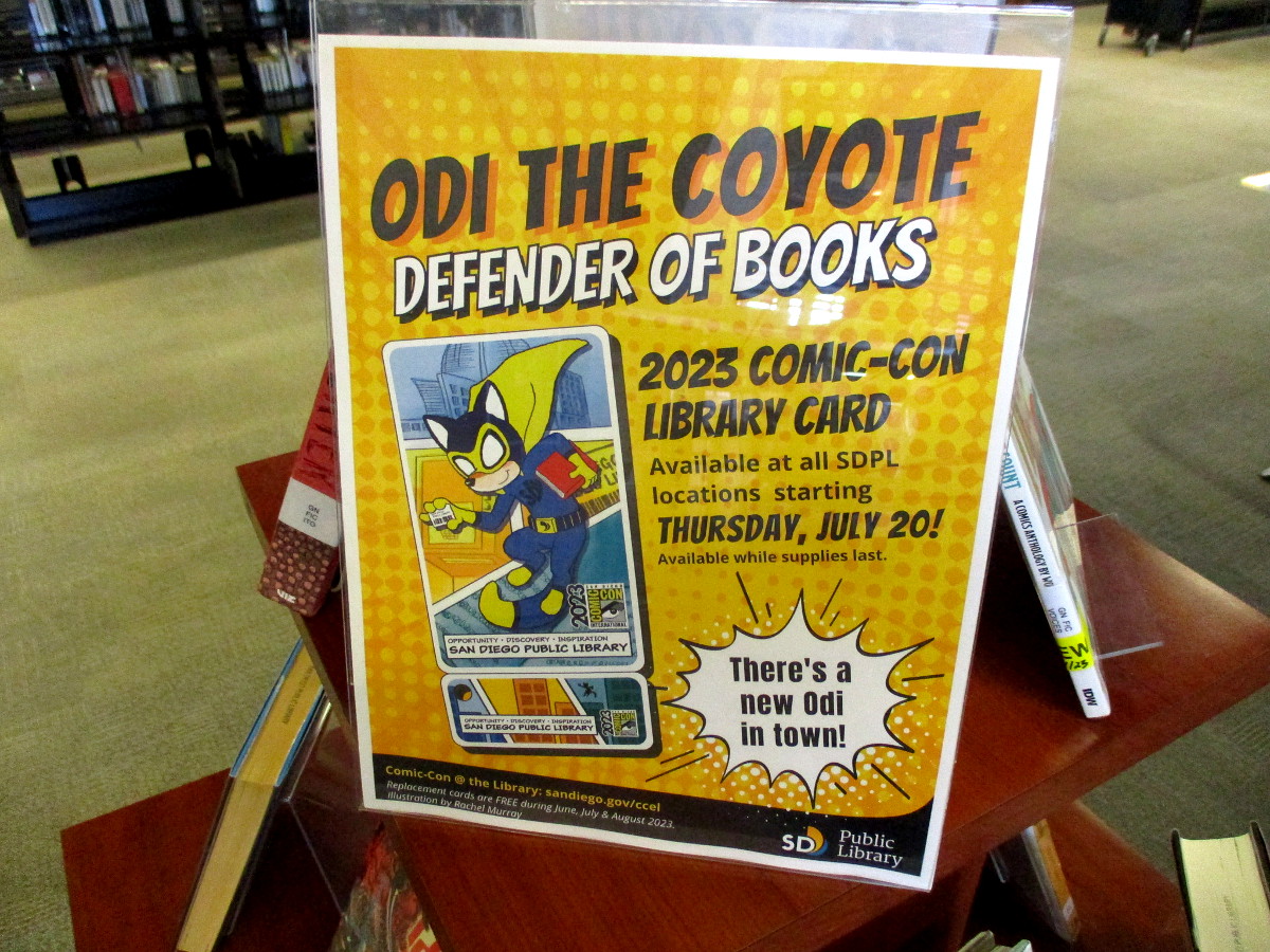 Get a collectible library card during Comic-Con! – Cool San Diego Sights!