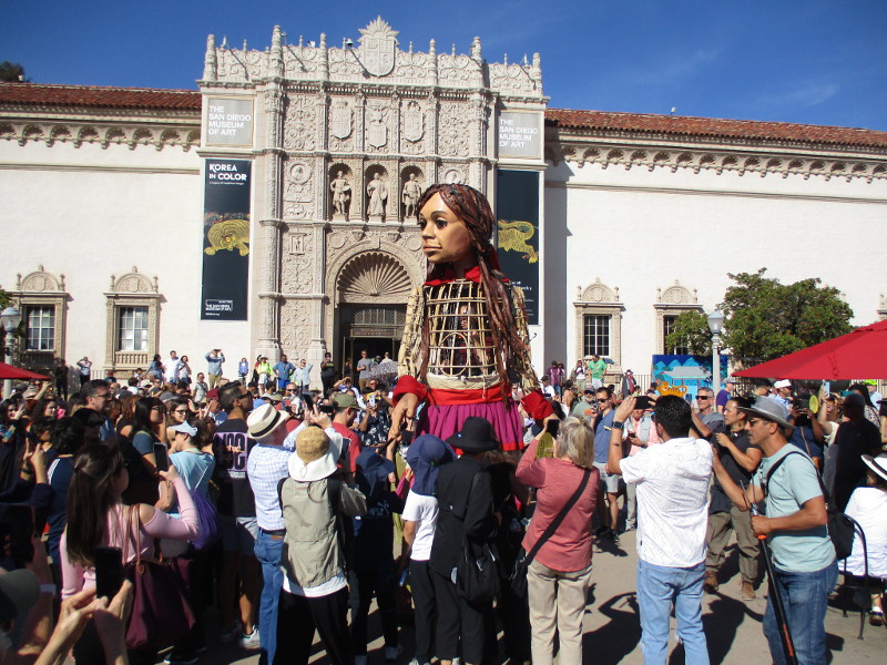 Little Amal walks in San Diego! – Cool San Diego Sights!