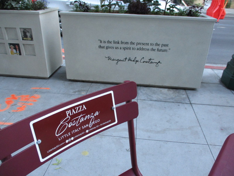 The beautiful new Piazza Costanza in Little Italy. – Cool San Diego Sights!