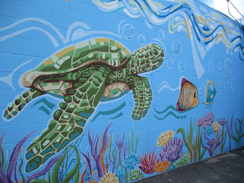 Save the Turtles mural in Pacific Beach. – Cool San Diego Sights!