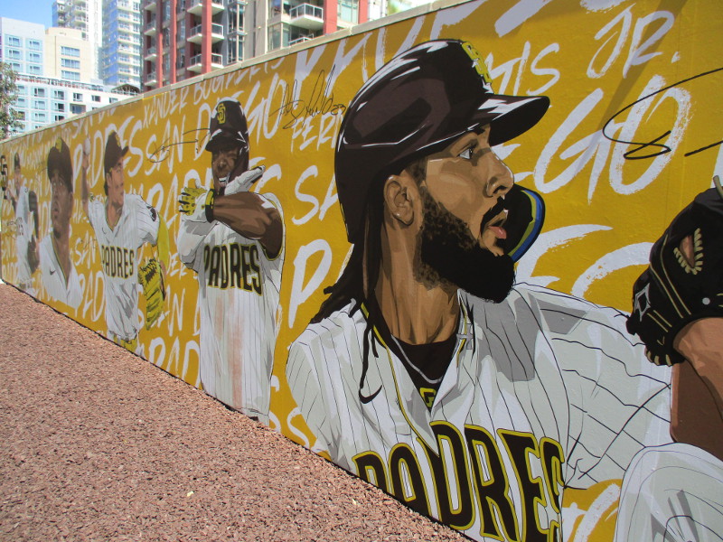 Cool new Padres mural at Gallagher Square! – Cool San Diego Sights!