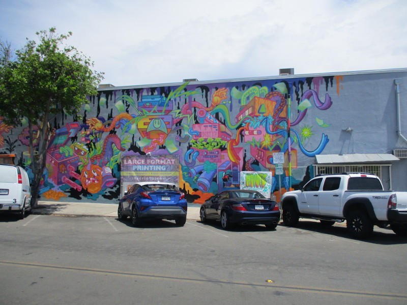 Painting a super cool mural in City Heights! – Cool San Diego Sights!