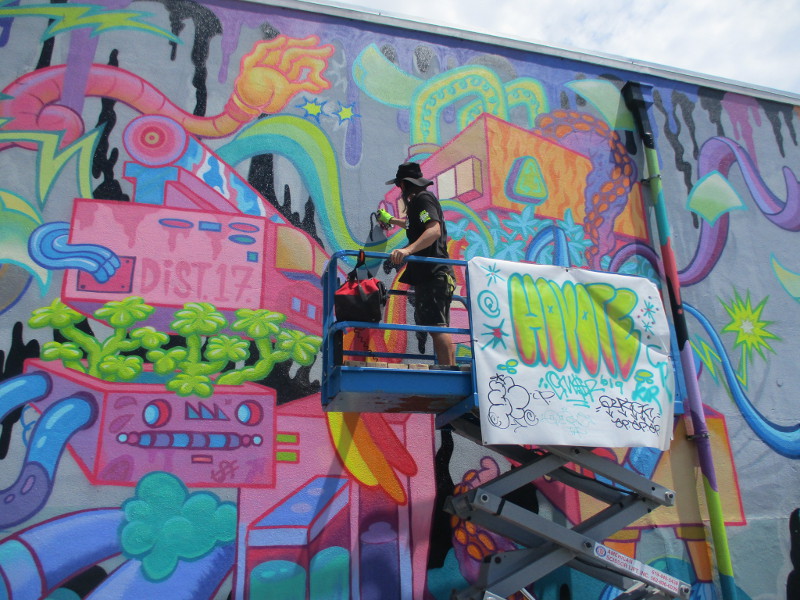 Painting a super cool mural in City Heights! – Cool San Diego Sights!