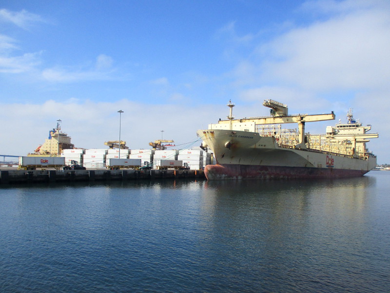Unusual sight: two Dole banana ships in port! – Cool San Diego Sights!