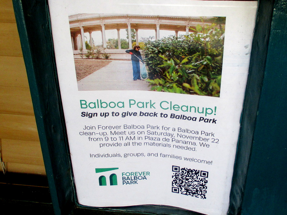 Sign up for a Balboa Park Cleanup! – Cool San Diego Sights!