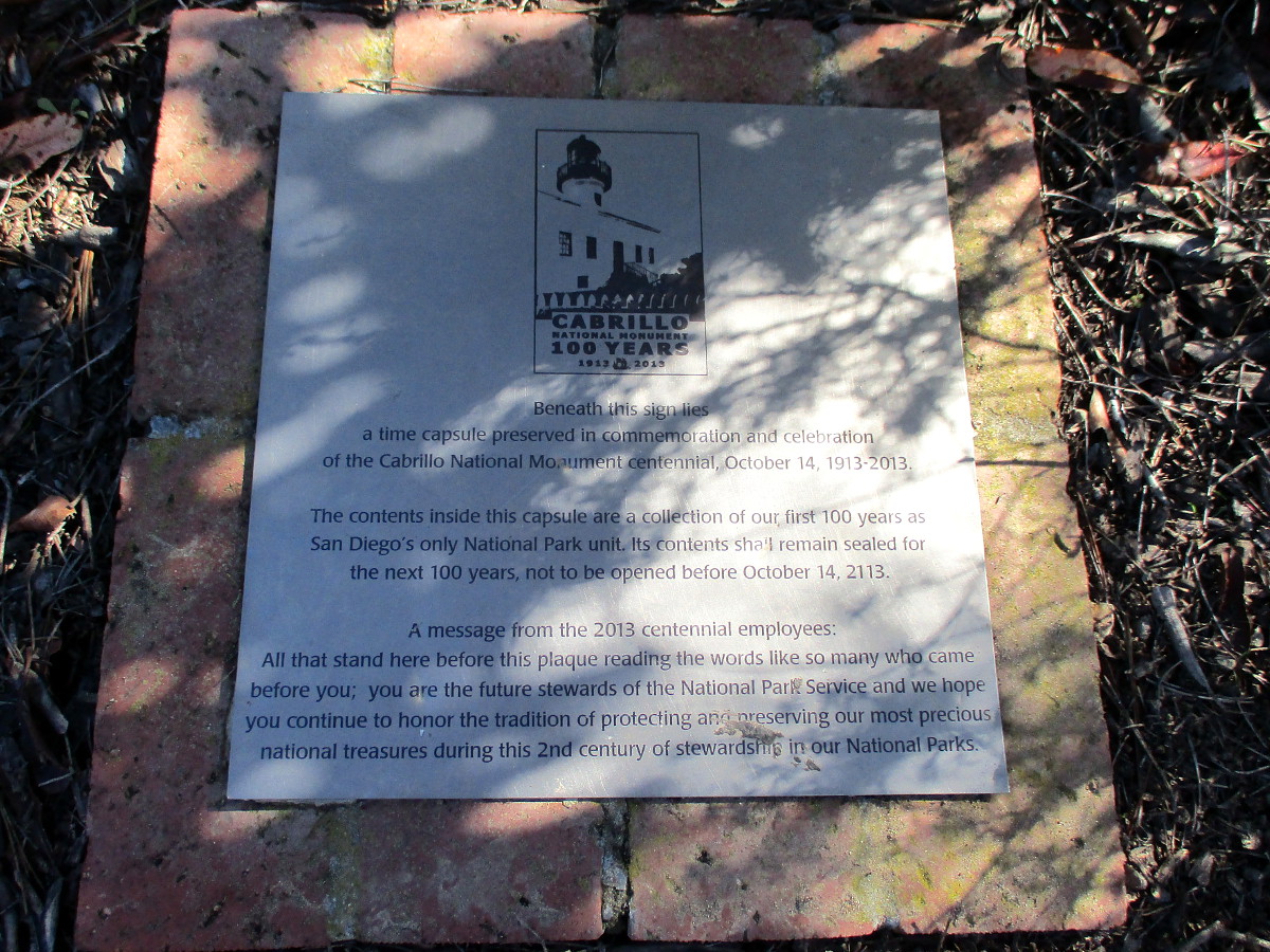 Time capsule at Cabrillo National Monument. – Cool San Diego Sights!