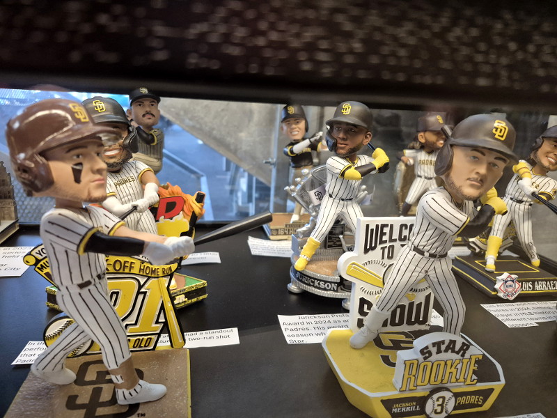 Padres bobblehead collection at San Diego library! – Cool San Diego Sights!
